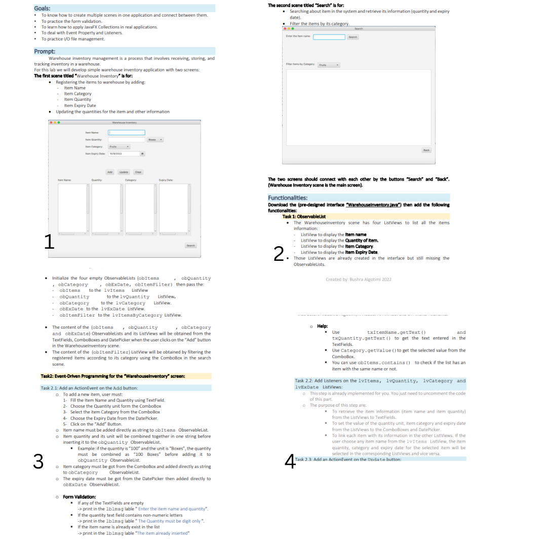 Solved plz solve this tasks (javafx)without scene builder | Chegg.com