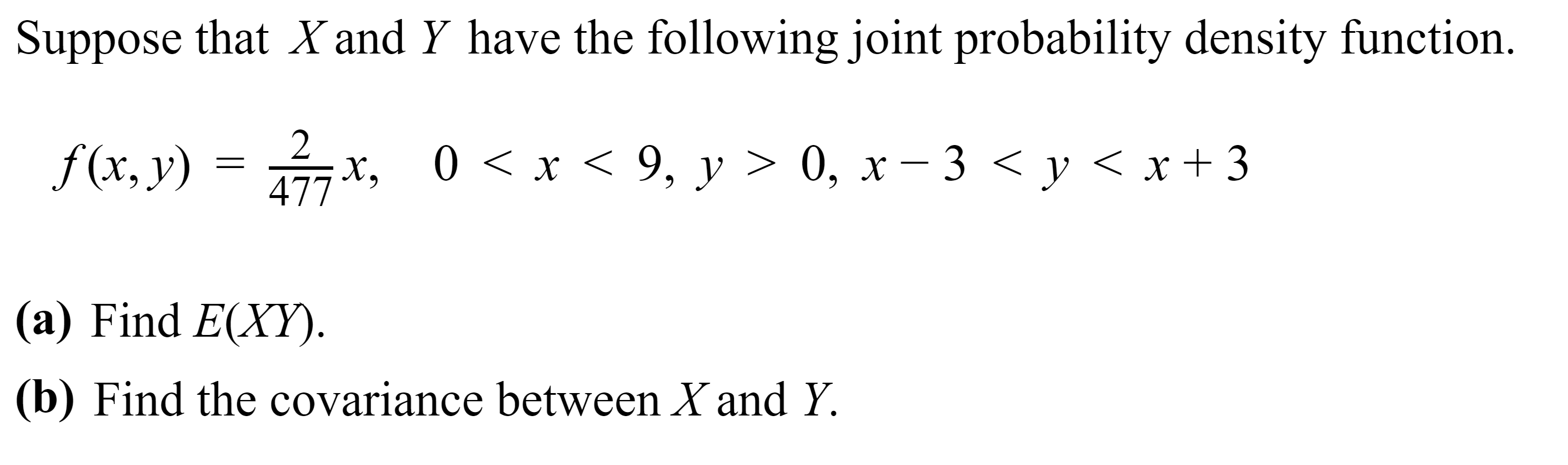 Solved Suppose that X and Y have the following joint | Chegg.com