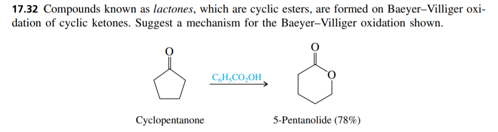 Solved 17.32 Compounds known as lactones, which are cyclic | Chegg.com