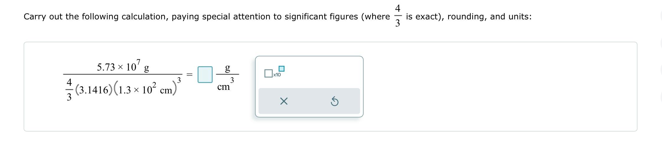 Solved Carry out the following calculation, paying special | Chegg.com