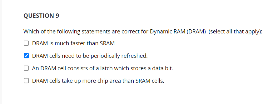 Solved QUESTION 9 Which of the following statements are | Chegg.com