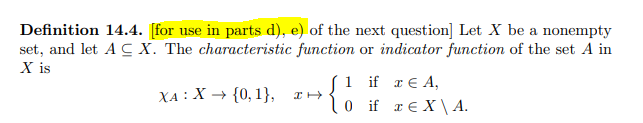 Solved Definition 14.4. [for use in parts d), e) of the next | Chegg.com
