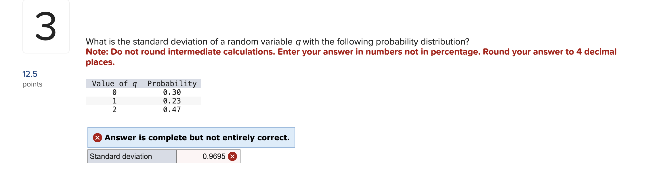 Solved What is the standard deviation of a random variable | Chegg.com