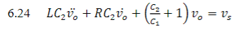 Solved 6.24 Use the impedance method to obtain the transfer | Chegg.com