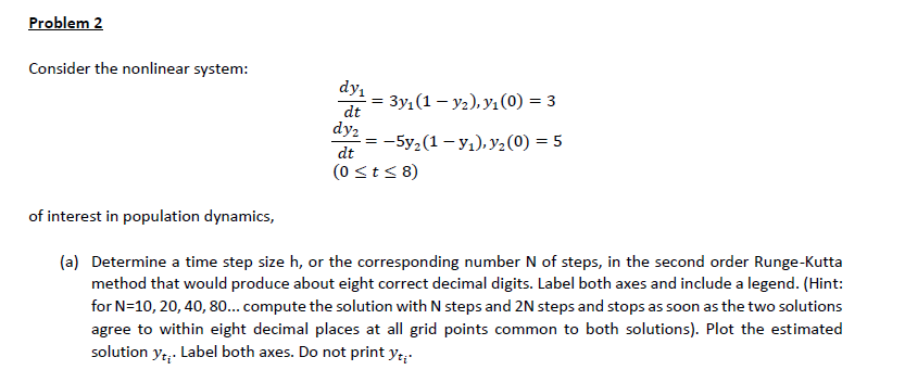 Consider the nonlinear system: | Chegg.com