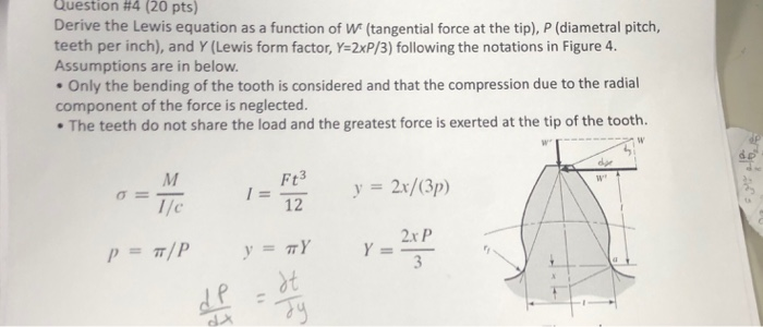 Solved Question #4 (20 pts) Derive the Lewis equation as a | Chegg.com