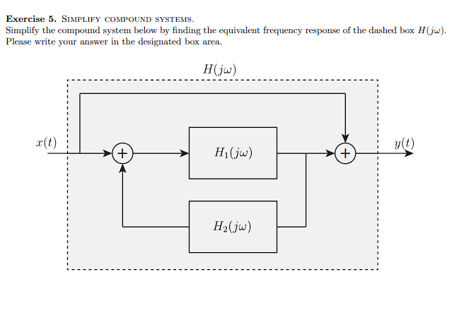 Solved Exercise 5. ﻿Simplify compound systems.Simplify the | Chegg.com