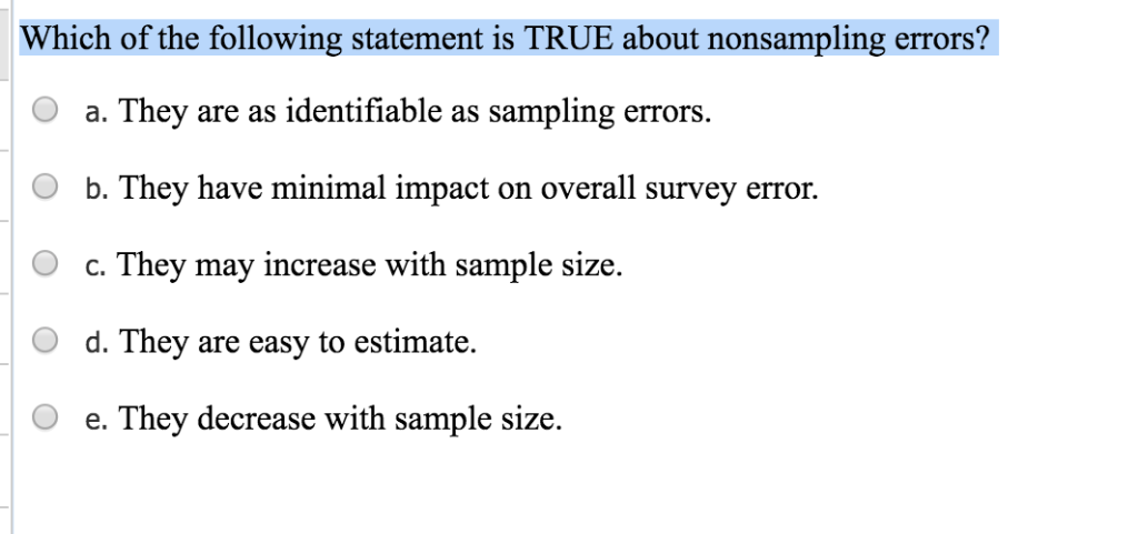 Solved Which of the following statement is TRUE about | Chegg.com