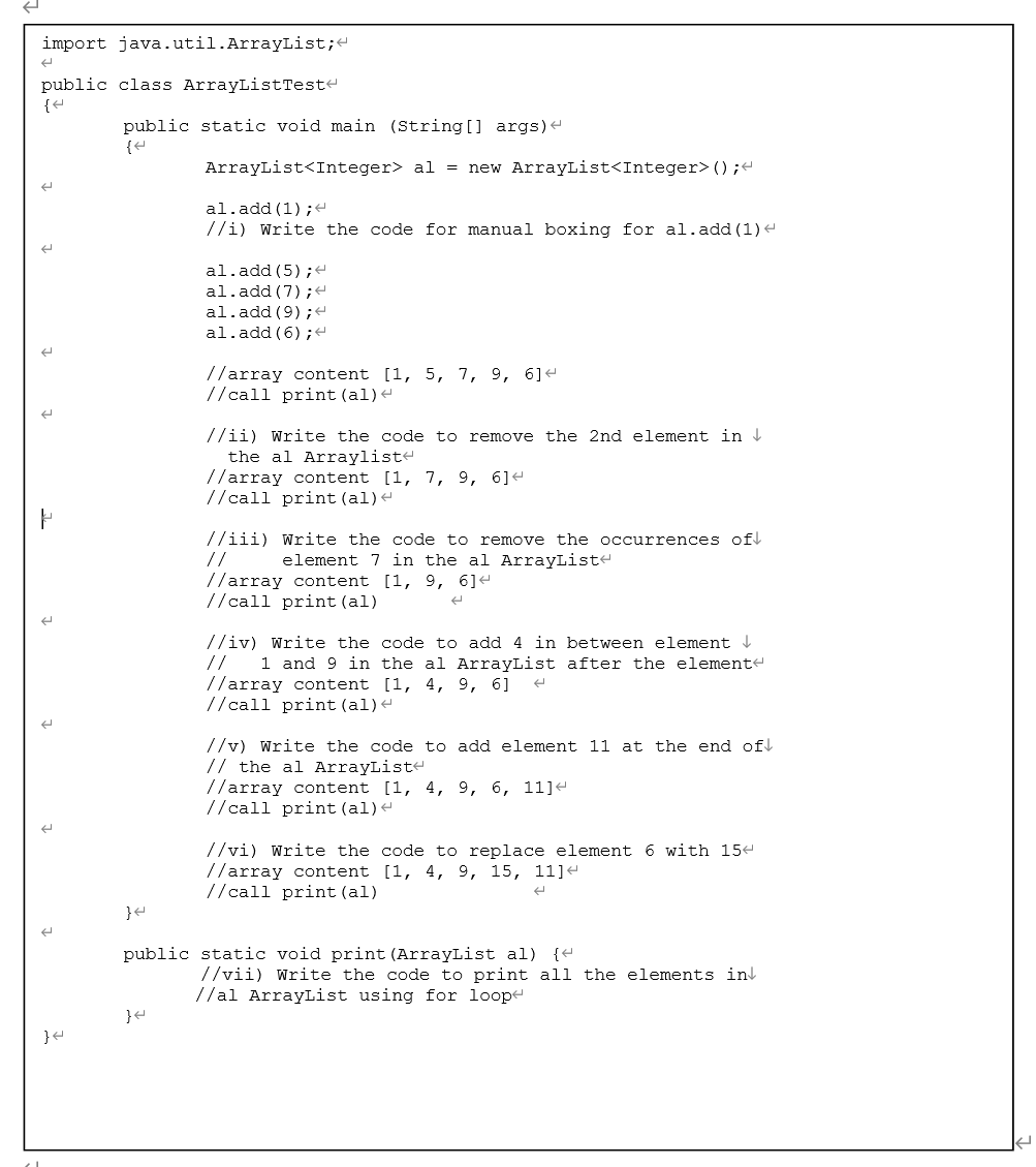 e import java.util.ArrayList;