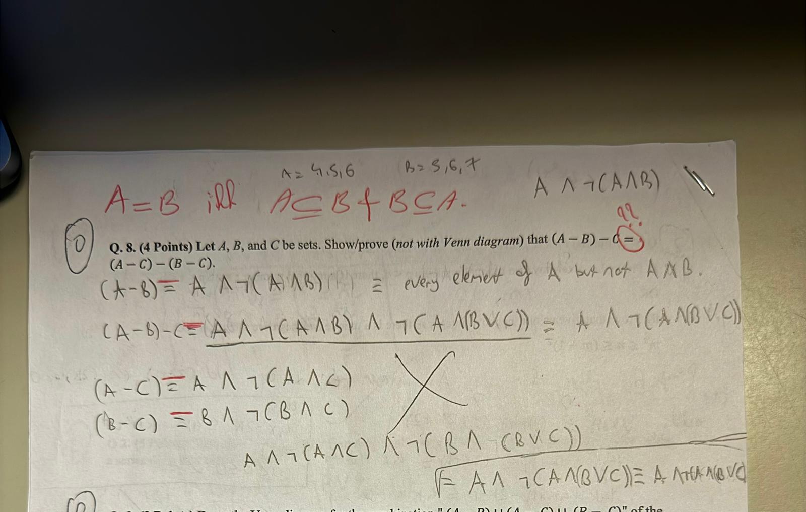 Solved Let A, B, ﻿and C be ﻿sets. Show prove (Not ﻿with venn | Chegg.com