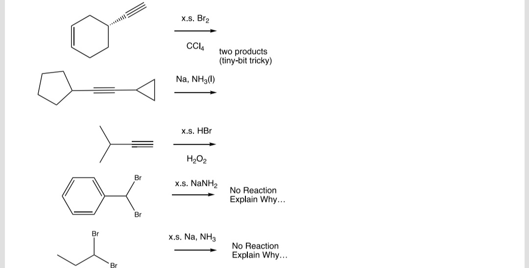 Solved x.s. Br2 CCl4 two products (tiny-bit tricky) | Chegg.com