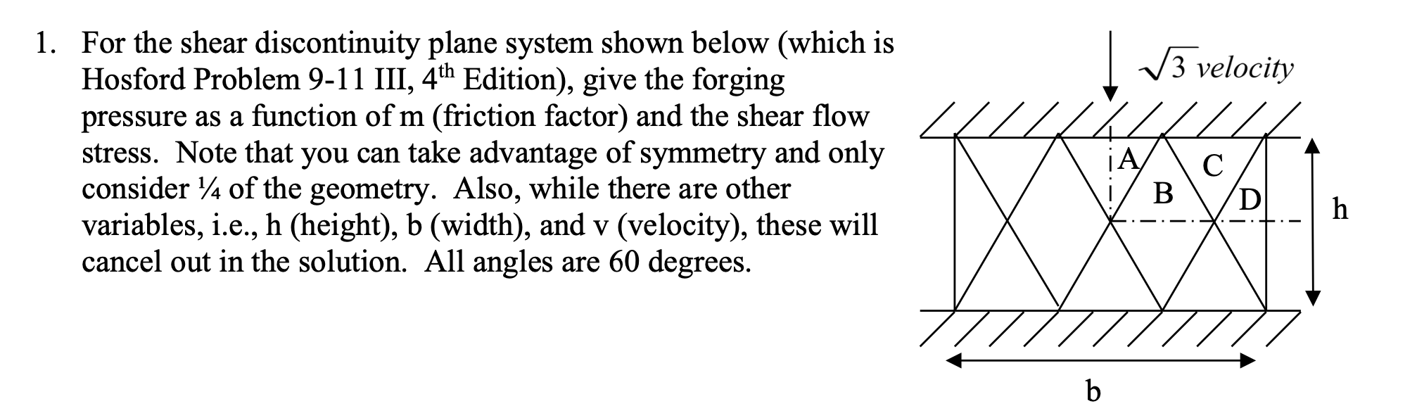 13 velocity 1. For the shear discontinuity plane | Chegg.com