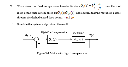 Solved PART 3: Design a digital controller for the DC motor | Chegg.com
