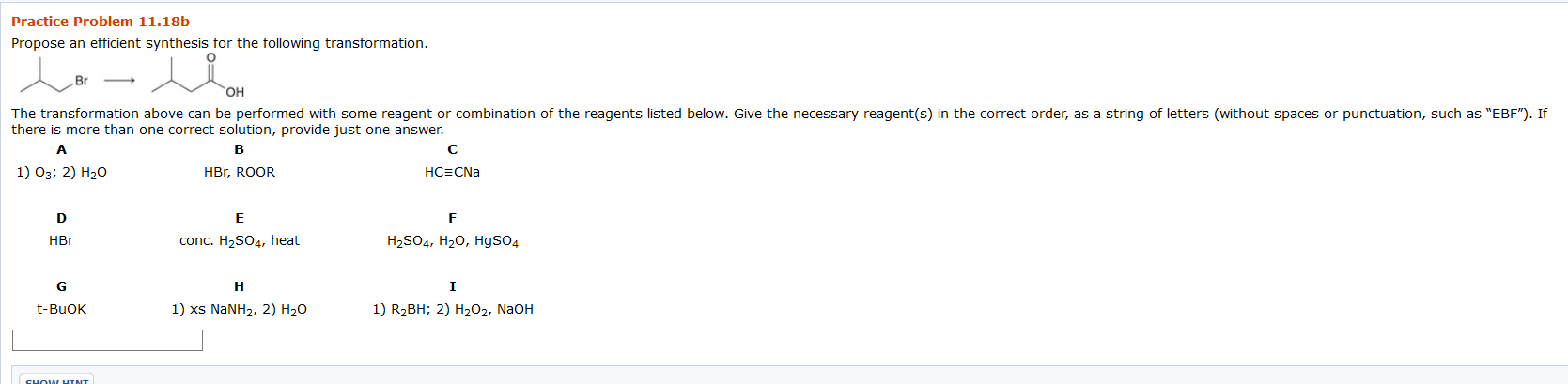 Solved Practice Problem 11.18b Propose an efficient | Chegg.com
