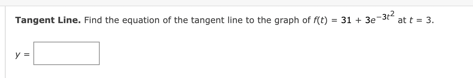 Solved Tangent Line. Find the equation of the tangent line | Chegg.com