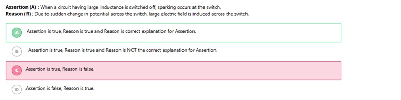 Solved Assertion (A) ﻿: When a circuit having large | Chegg.com