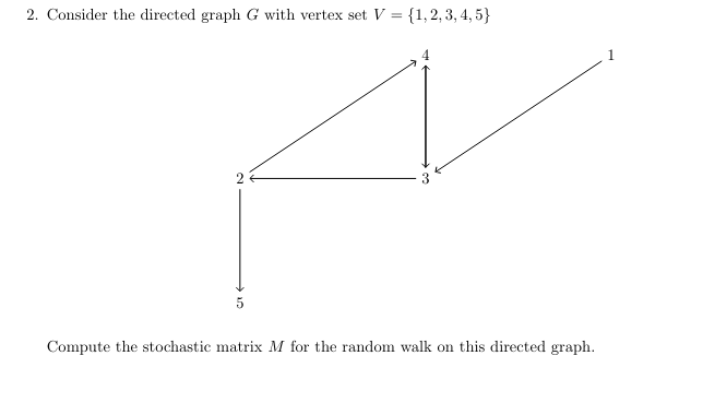 2. ﻿ Consider the directed graph G ﻿with vertex set | Chegg.com