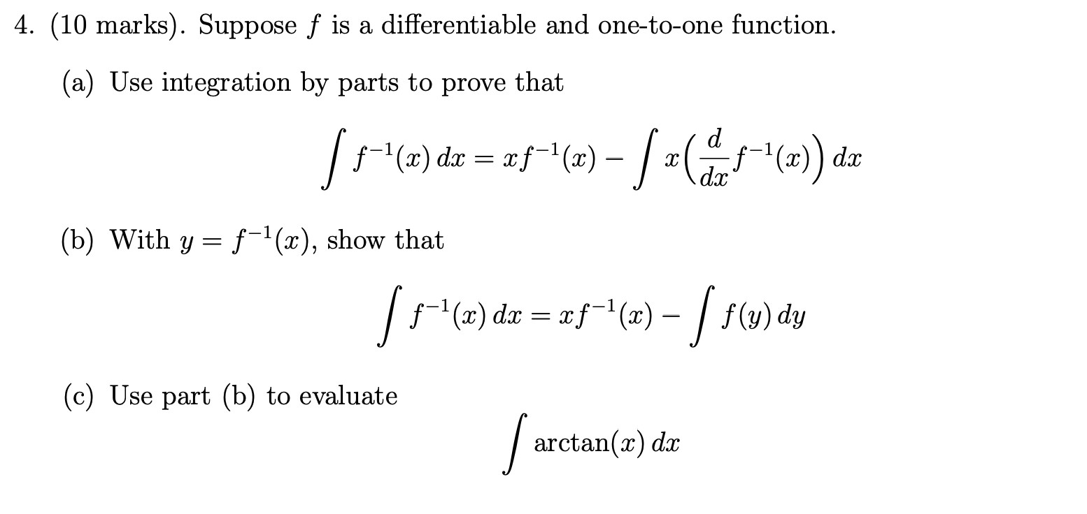 Solved (10 marks). Suppose f is a differentiable and | Chegg.com