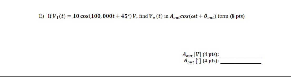 Solved Problem 2: (34 pts) For the op-amp filter circuit | Chegg.com
