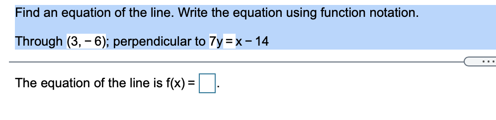 Solved Find an equation of the line. Write the equation | Chegg.com