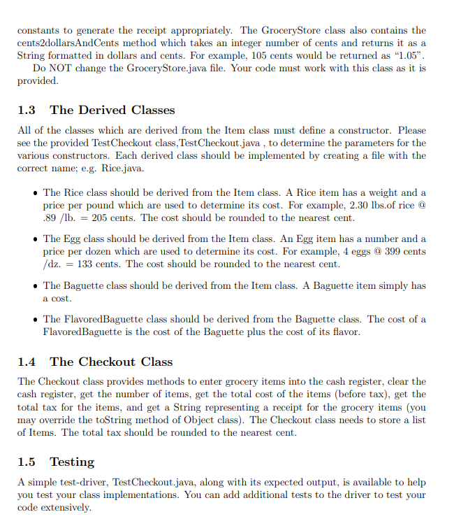 Solved in java please and can you explain what each method | Chegg.com