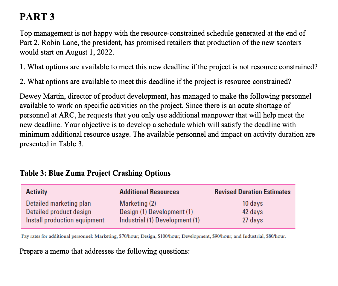 Solved You are a member of a project team assigned to | Chegg.com