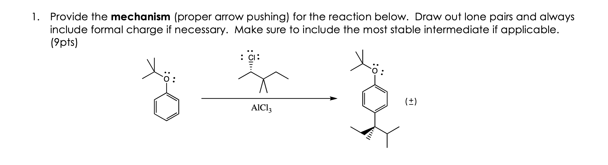 Solved 1. Provide the mechanism (proper arrow pushing) for | Chegg.com