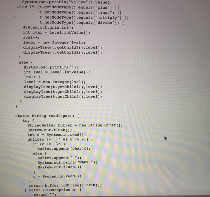 Solved Using ANTLR4 system, write an interpreter for the | Chegg.com