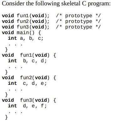 Solved Given the following calling sequences and assuming | Chegg.com