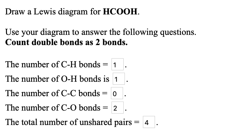 Lewis Dot Structure For Hcooh