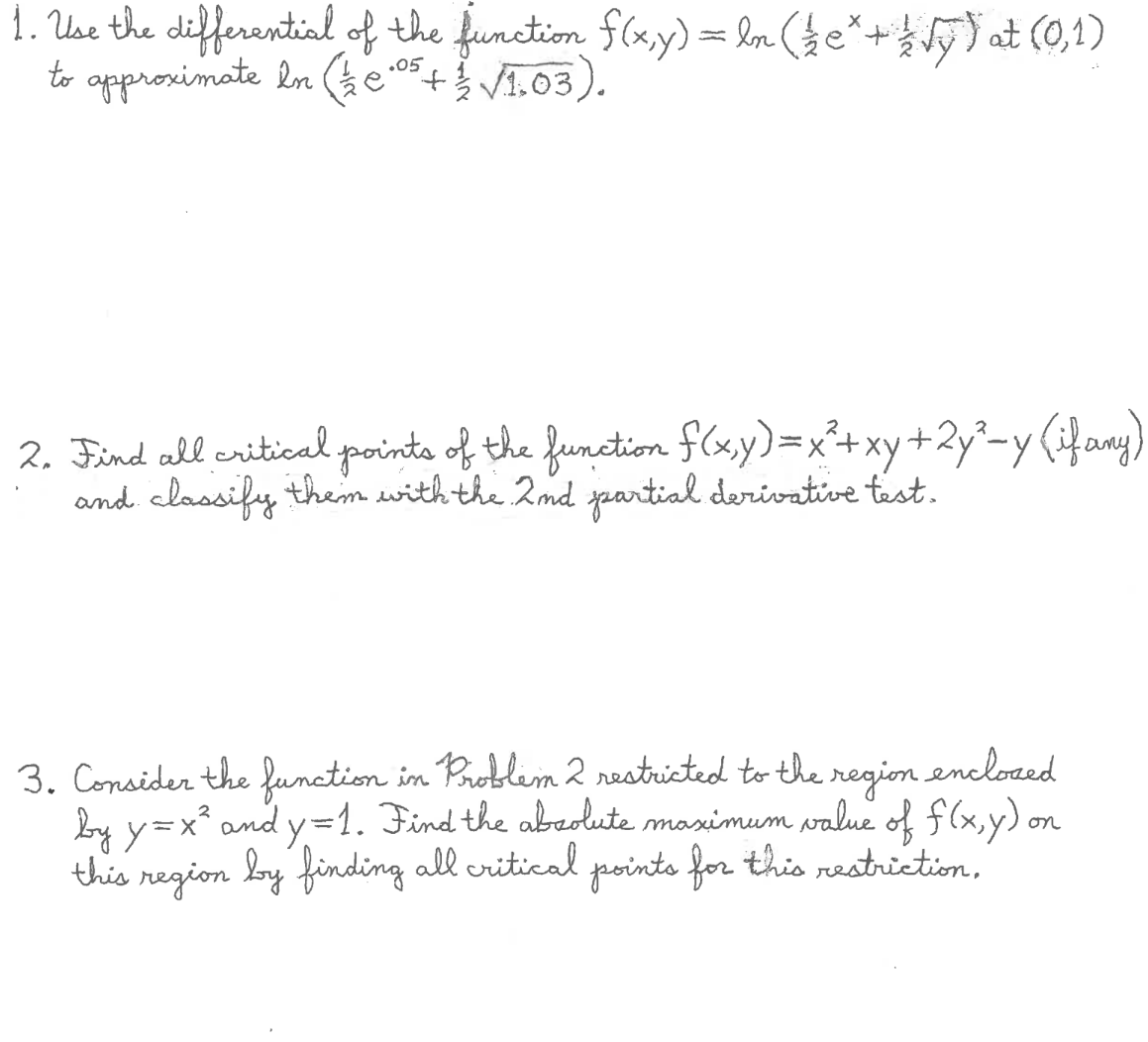 Solved Please answer all three with explanations on how to | Chegg.com