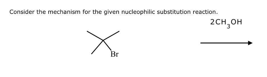 Solved The SN1 mechanism starts with the rate-determining | Chegg.com