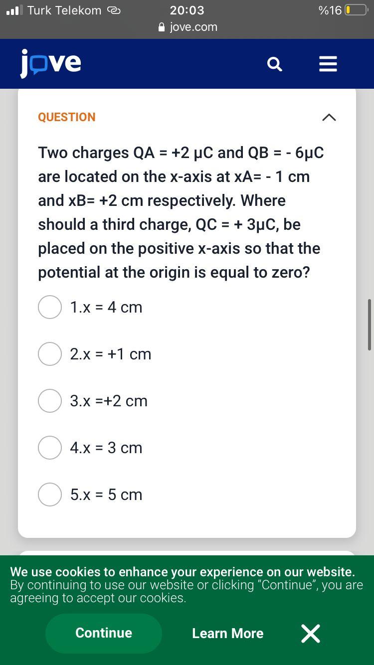 Solved Two Charges Qa2μc And Qb−6μc Are Located On The 