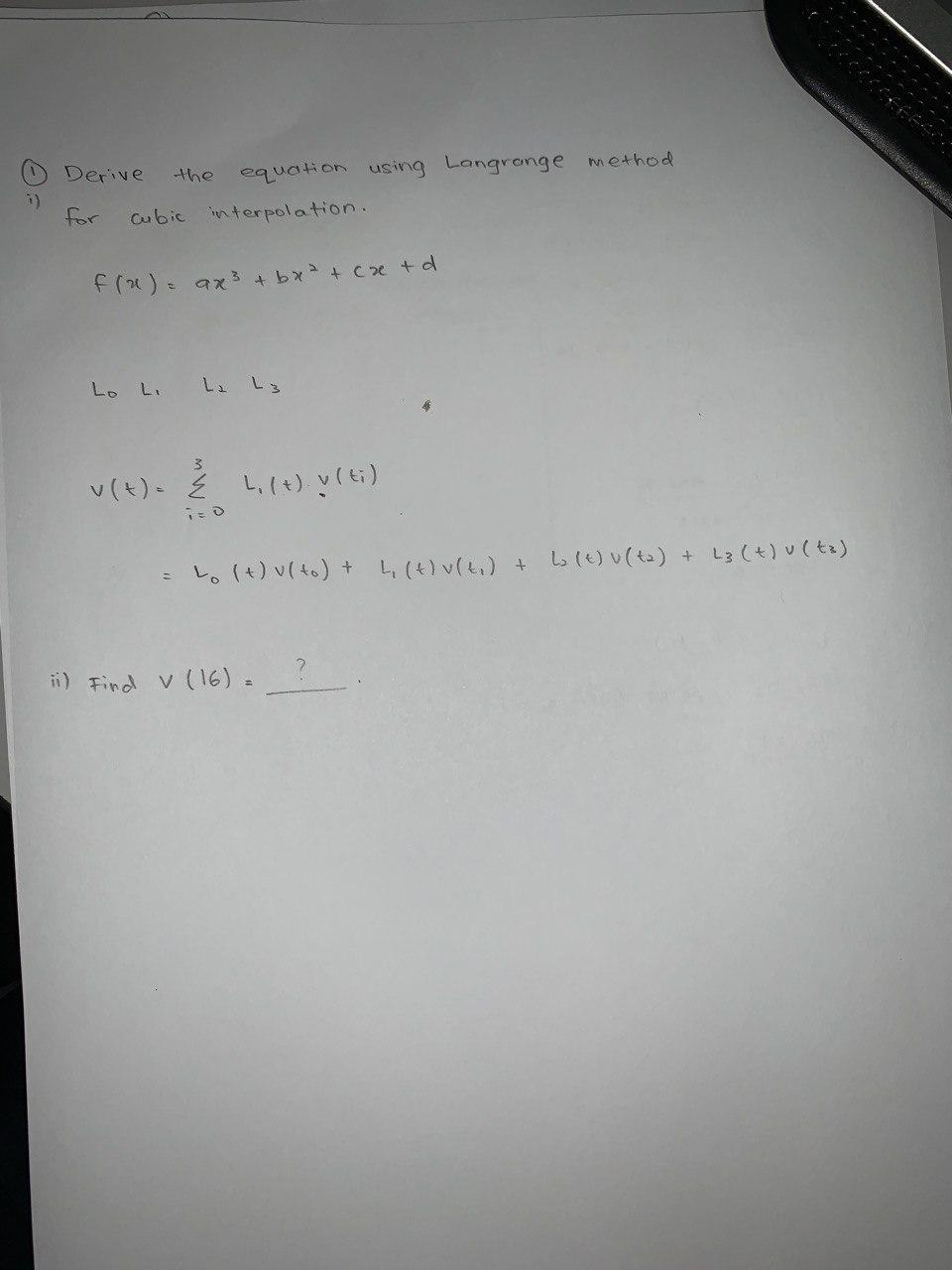 Solved Derive the equation using Langrange method cubic | Chegg.com