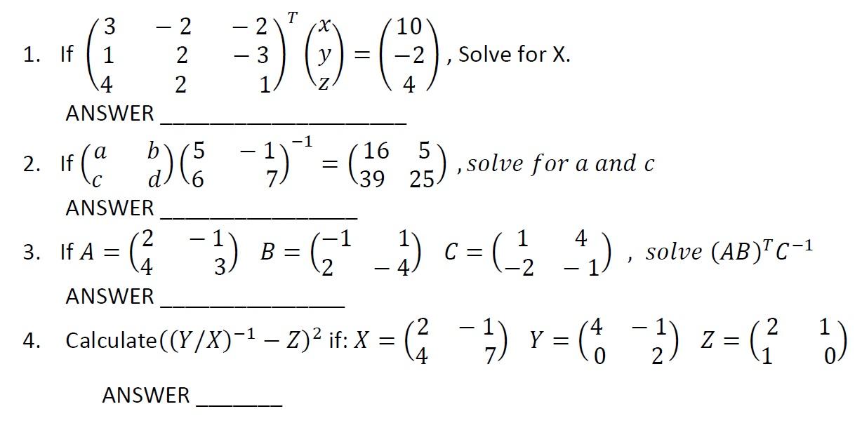 Solved Solve for X. 1 ANSWER 2. If 1.-01-30-(3) If a b)(6 - | Chegg.com