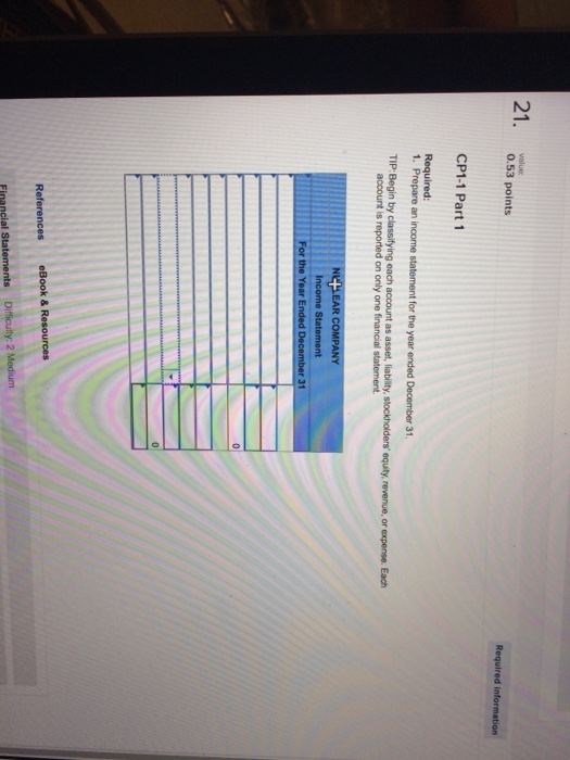 Solved Preparing an Income Statement, Statement of Retained | Chegg.com