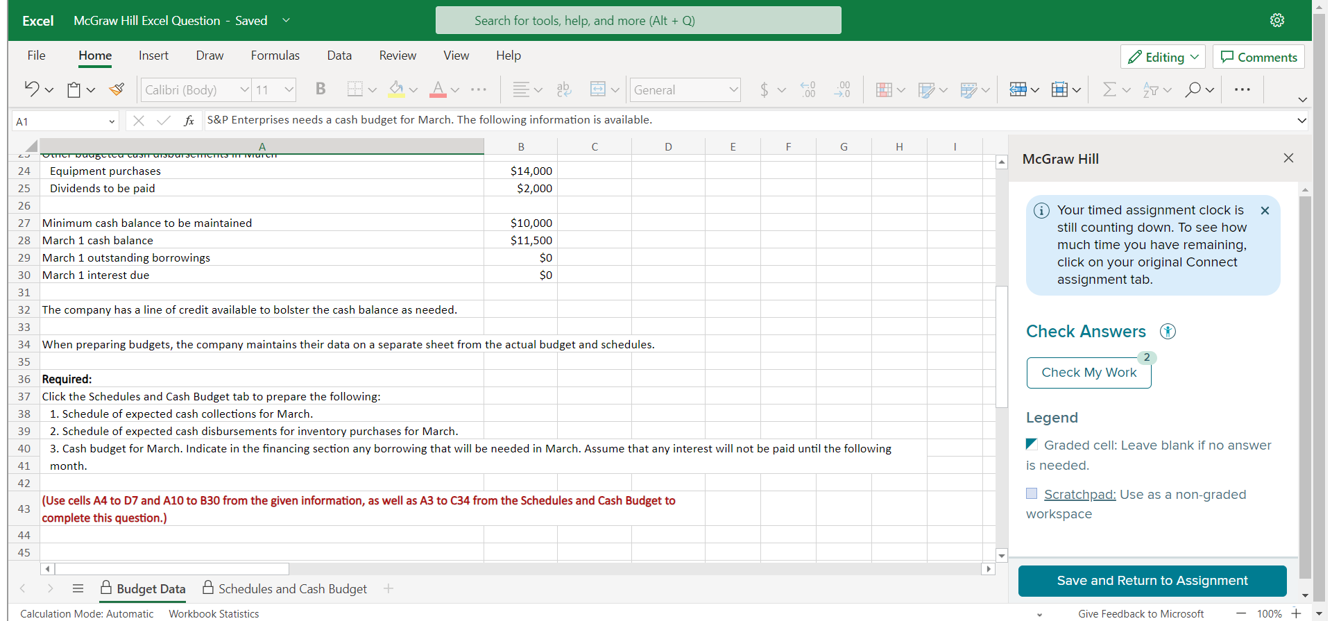 Solved (i) Your timed assignment clock is still counting | Chegg.com