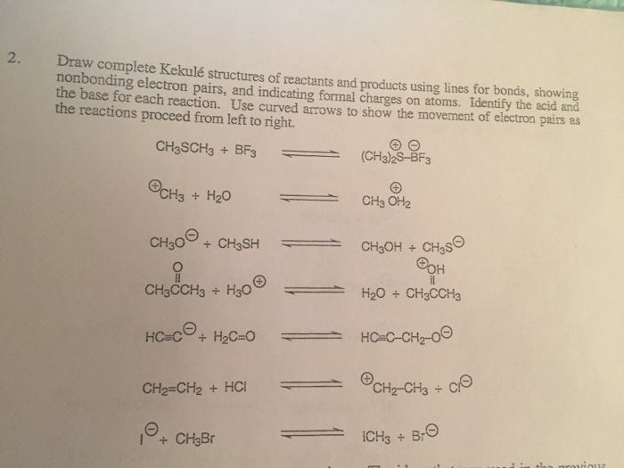 Solved Draw complete Kekulé structures of reactants and | Chegg.com