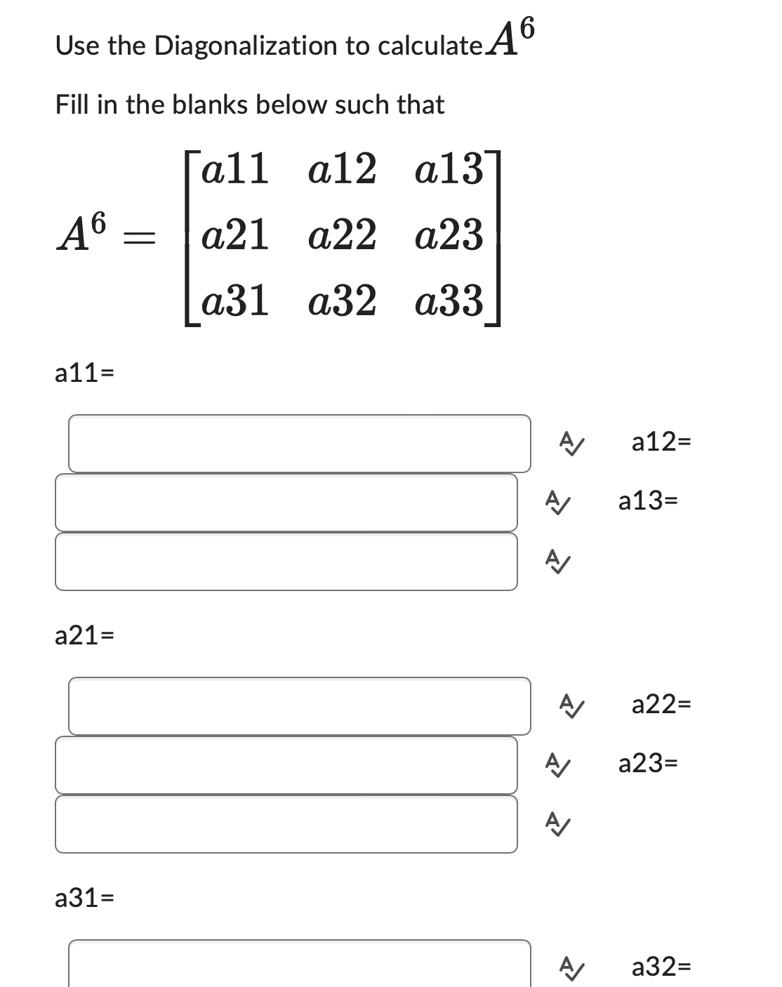 Solved Given matrix A, and it's eigenvalues and | Chegg.com