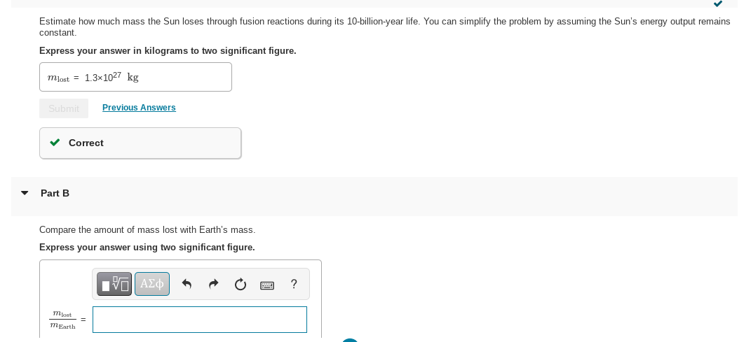 Solved Estimate how much mass the Sun loses through fusion | Chegg.com