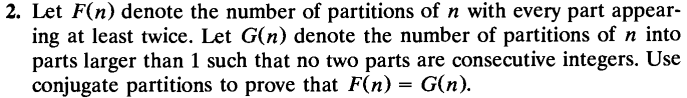 Solved 2. Let \\( F(n) \\) denote the number of partitions | Chegg.com