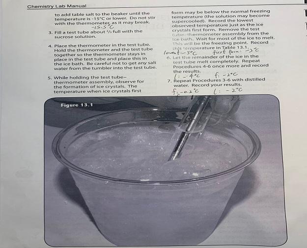 Solved Freezing Point Depression LAB 13: FREEZING POINT | Chegg.com