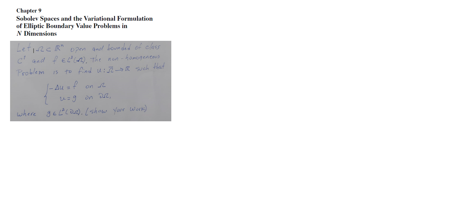 Solved Hi,this is a problem of sobolev space on pde, if you | Chegg.com