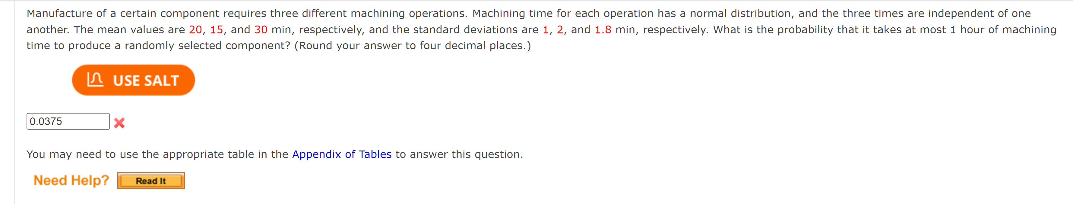 Solved time to produce a randomly selected component? (Round | Chegg.com