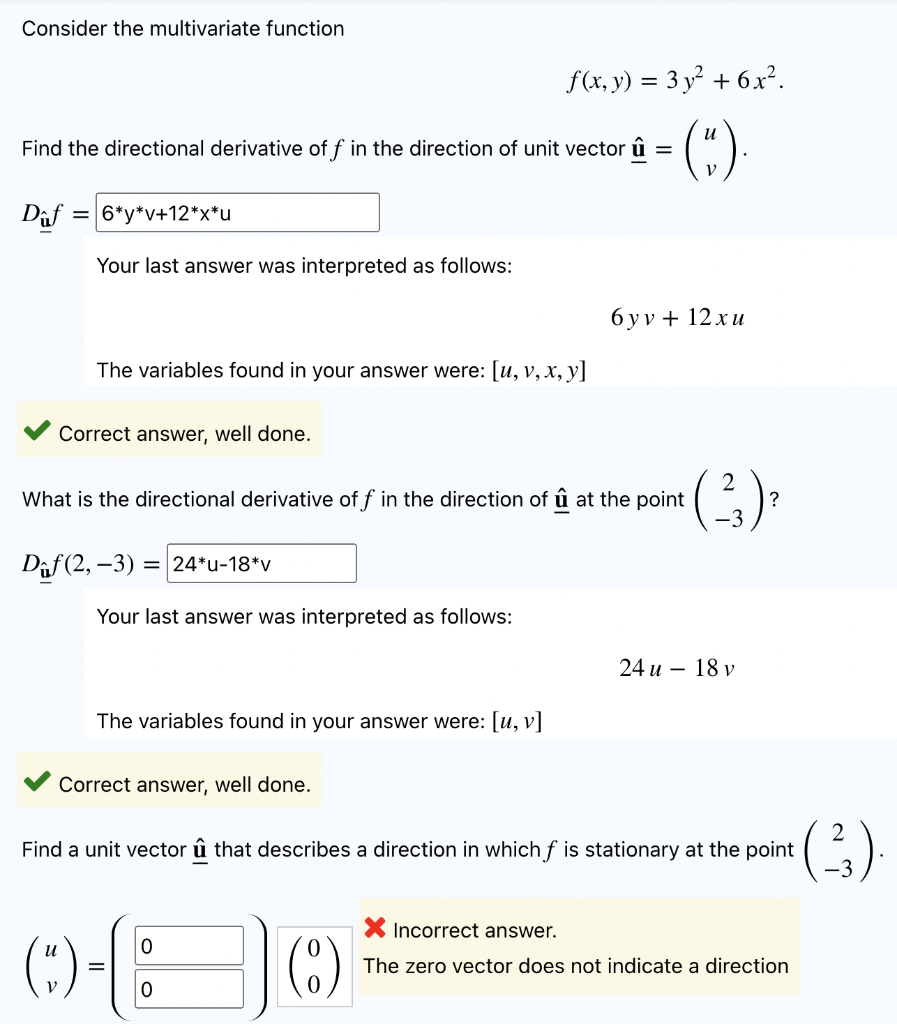 Solved Consider the multivariate function f(x,y) = 3 y2 + | Chegg.com