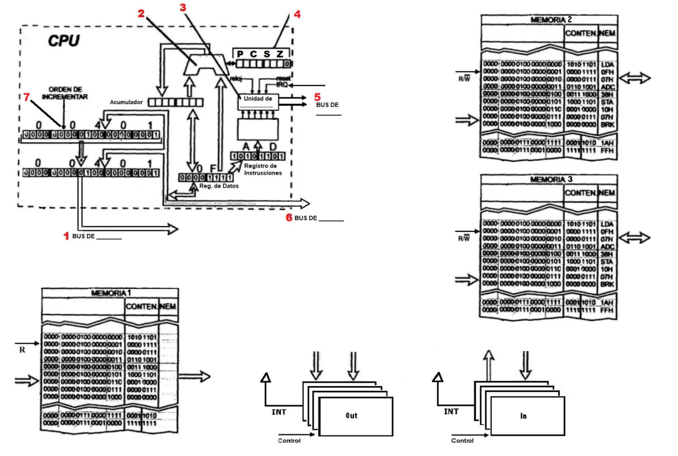 Solved be this image with various sections and components. | Chegg.com