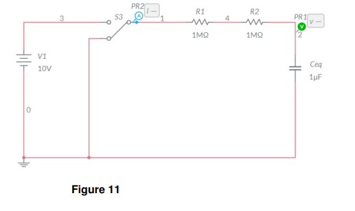 Solved In figure 11, assume that the capacitor is fully | Chegg.com