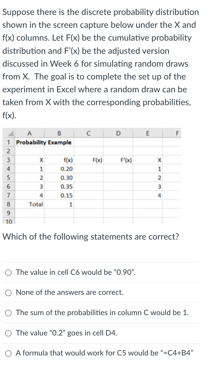 Solved Suppose there is the discrete probability | Chegg.com
