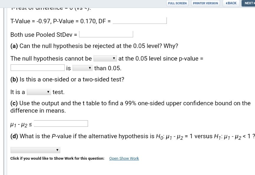 Solved Chapter 5, Problem 016 Consider the Minitab output | Chegg.com