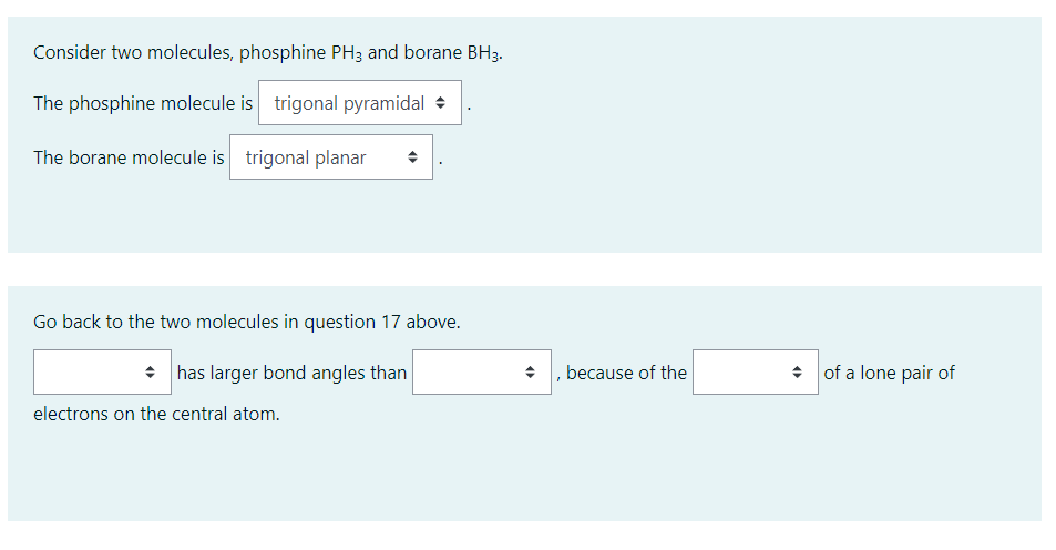 Consider two molecules, phosphine PH3 ﻿a, ﻿nd borane | Chegg.com
